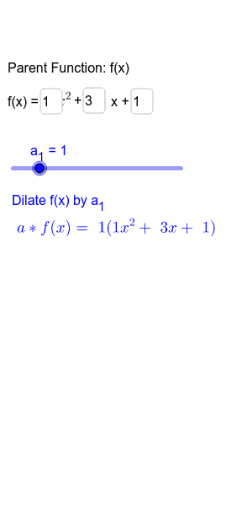 Vertical Dilation – GeoGebra