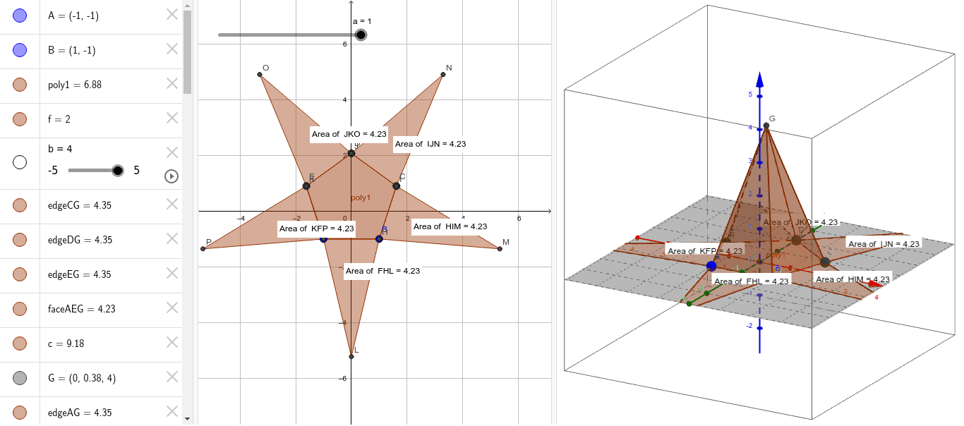 3d Pentagonal Pyramid