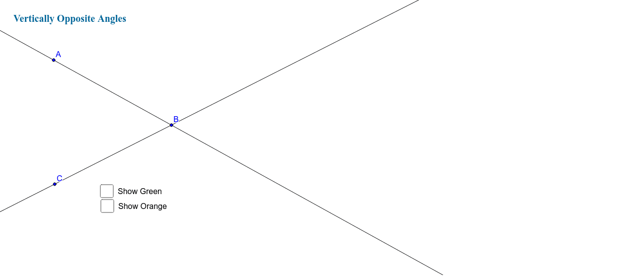 Vertically Opposite Angles – GeoGebra