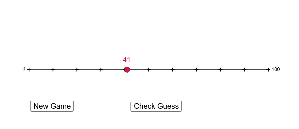 Guess the number game – GeoGebra