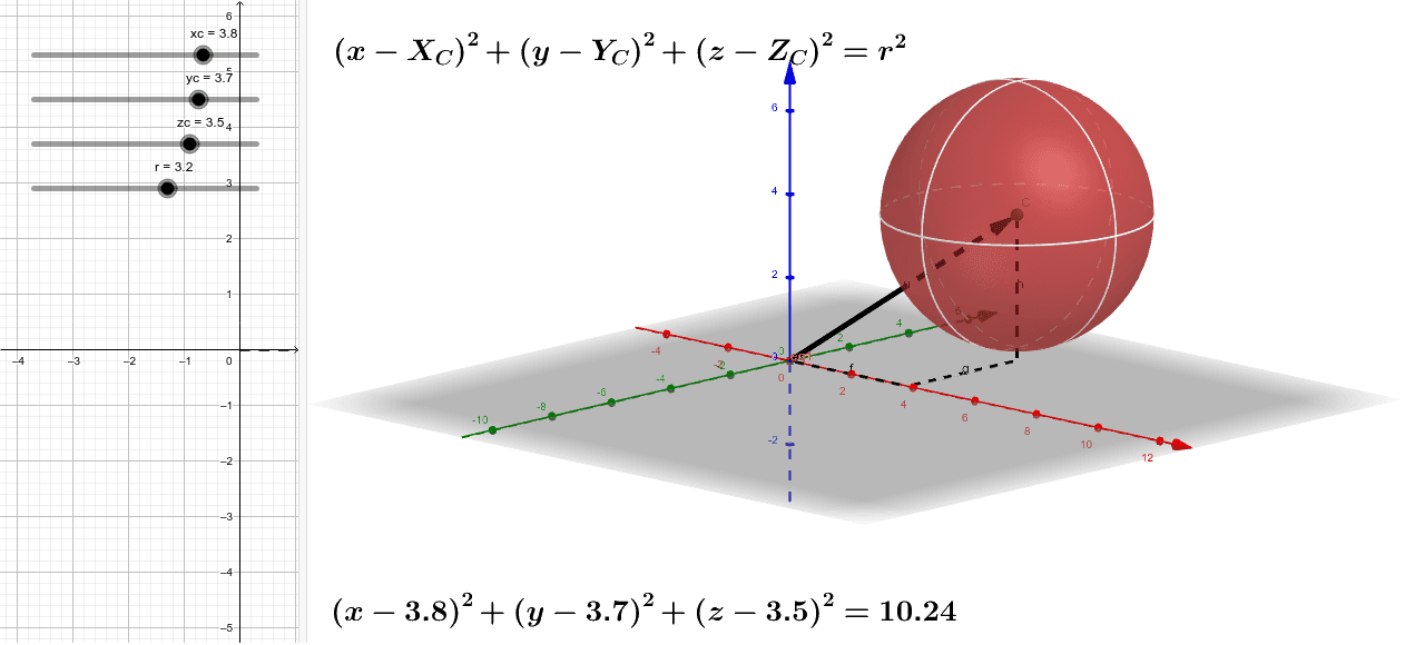 LA SFERA – GeoGebra