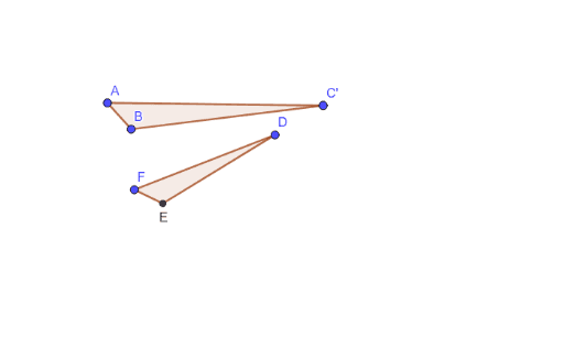 What is the relationship between ABC and FED? – GeoGebra