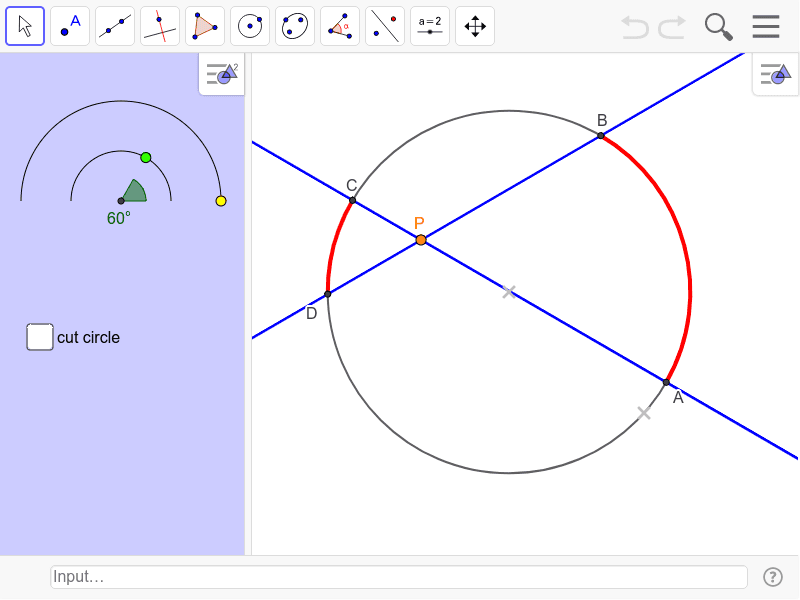 two arcs – GeoGebra