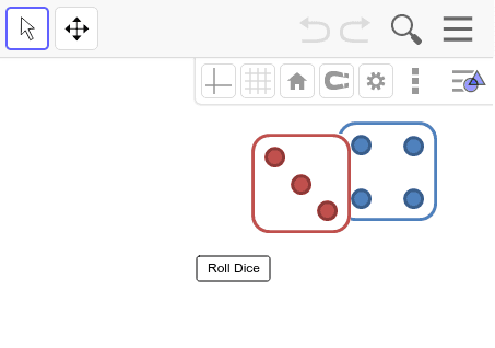 Dice (two) – GeoGebra