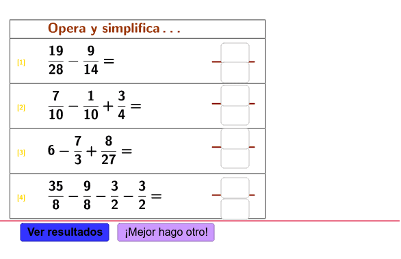 Practica la Suma y resta de Fracciones. – GeoGebra