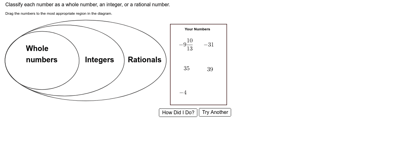 Classify Rational Numbers Worksheet Classifying Rational Numbers