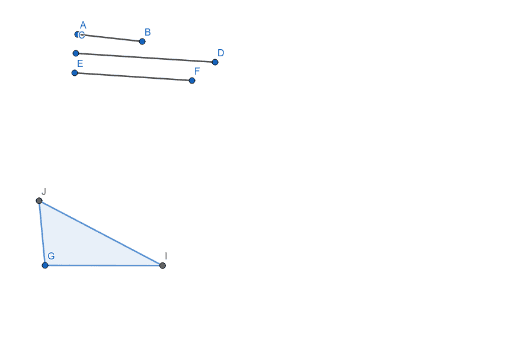 Triangle by 3 segments – GeoGebra