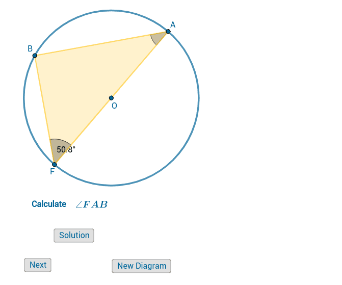 Circle Theorems (ii) – GeoGebra