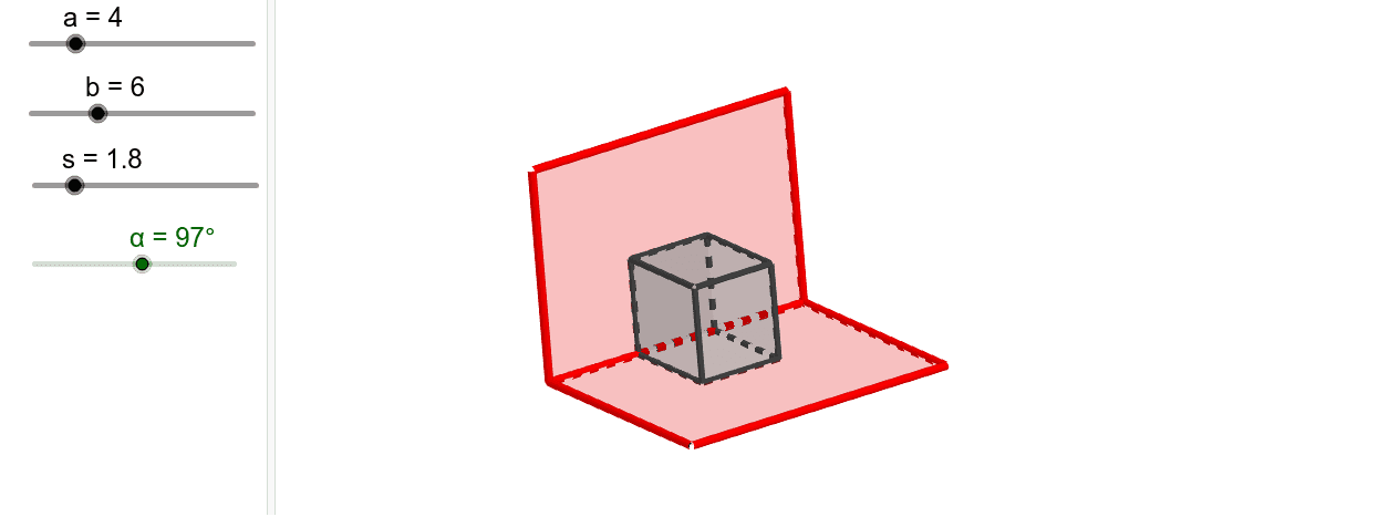 Pop up cube 3D – GeoGebra