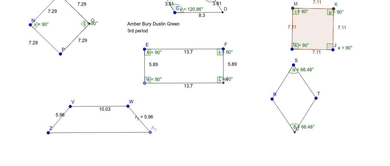 Drawing Quadrilaterals – GeoGebra