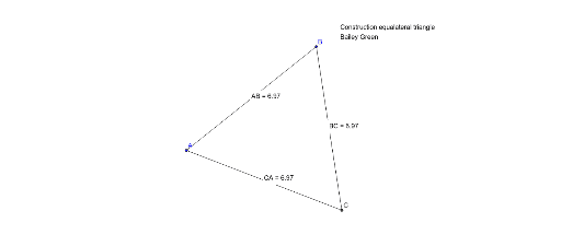 construction of equilateral triangle – GeoGebra