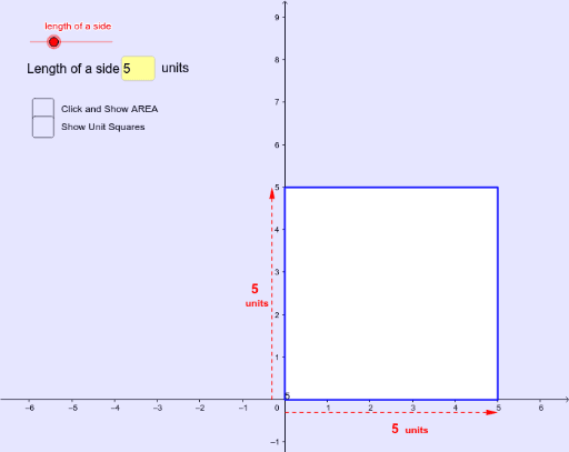 Squares and Perfect Squares – GeoGebra
