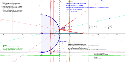 Spherical Mirrors: CONVEX, Point Object – GeoGebra