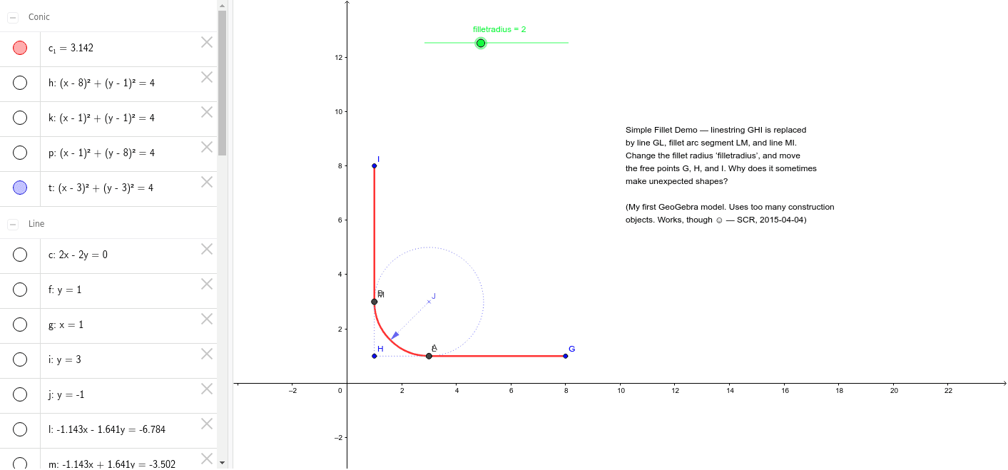 Simple Circular Fillet Demo – GeoGebra