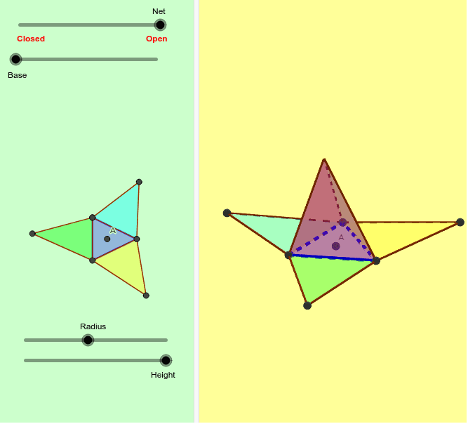 Regular Pyramid Nets – GeoGebra