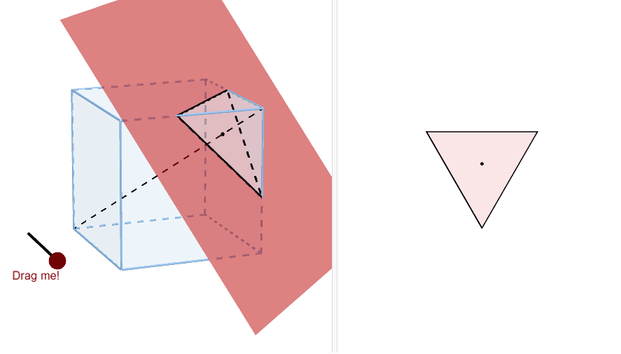 Cutting the cube – GeoGebra
