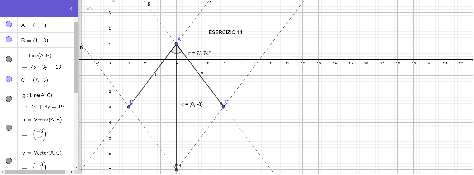 Vettori 14 – GeoGebra