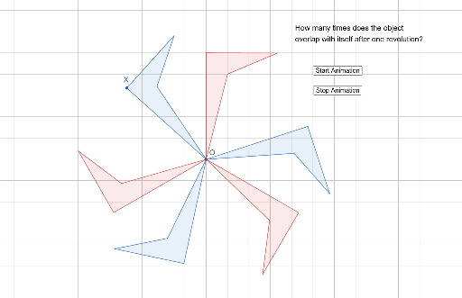 order 3 rotational symmetry (auto rotate) – GeoGebra