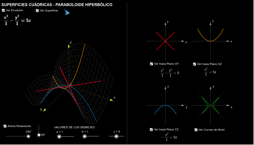 Paraboloide Hiperbólico – GeoGebra