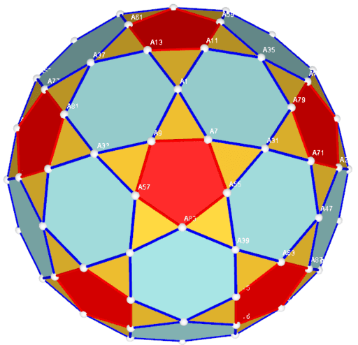 Rectified Truncated Icosahedron. Vertices 90. – GeoGebra