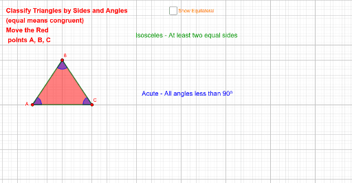 Classify Triangles - Investigation – GeoGebra