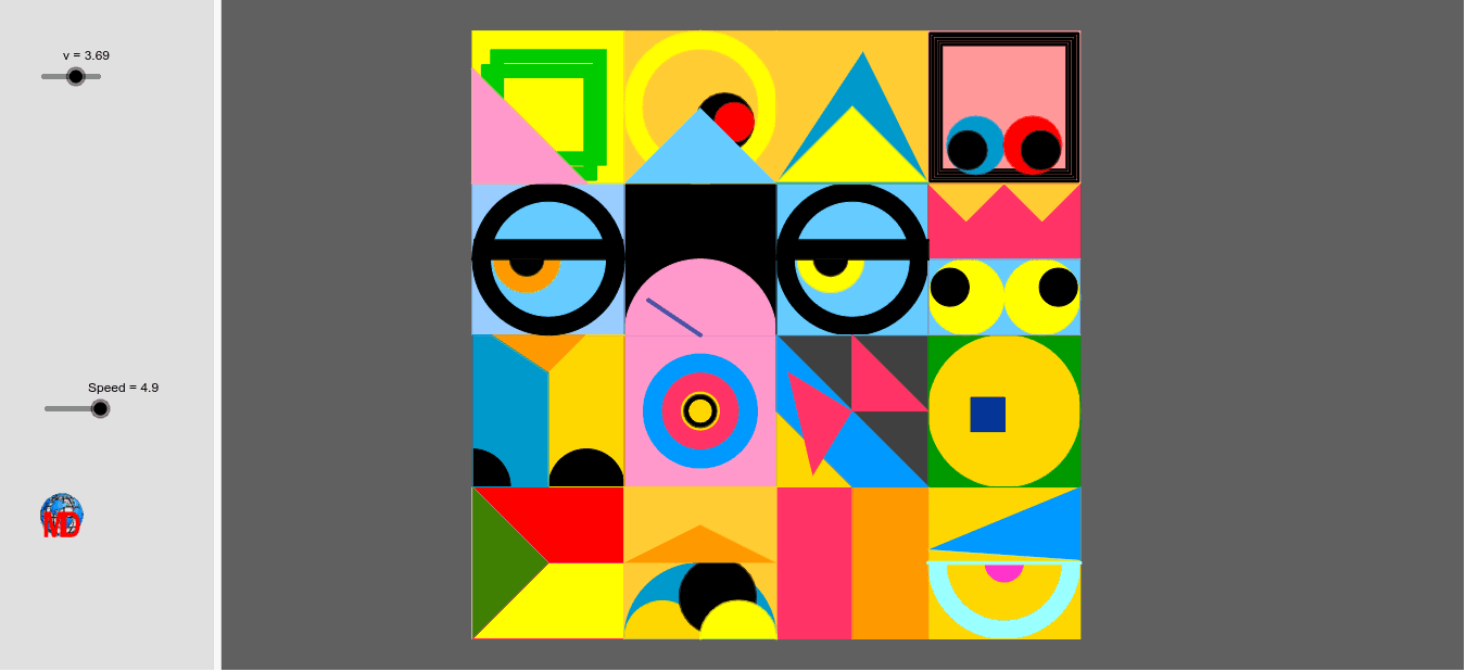 Fun geometry art – GeoGebra