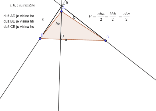 Obim i površina – GeoGebra