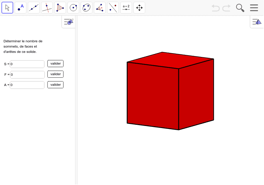 Le cube – GeoGebra