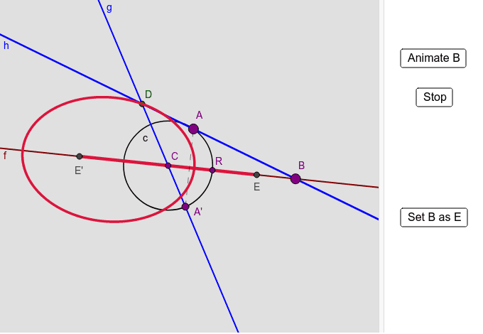 Generating all conic sections – GeoGebra