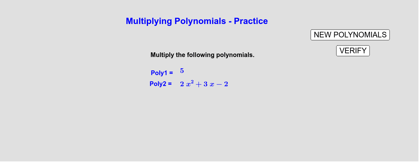 Multiplying Polynomials - Practice – GeoGebra