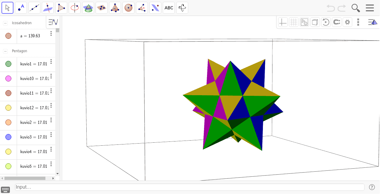 small stellated dodecahedron – GeoGebra