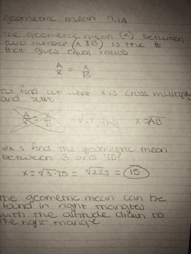 Notes Geometric Mean – GeoGebra