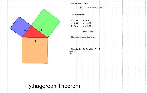 Pythagorean Theorem – GeoGebra