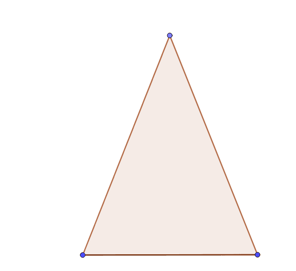 Isoceles Triangle Fixed Base – GeoGebra