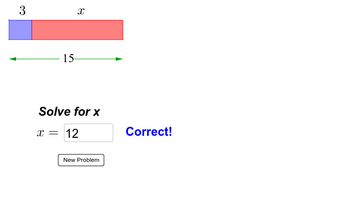Solve One-Step Equation – GeoGebra