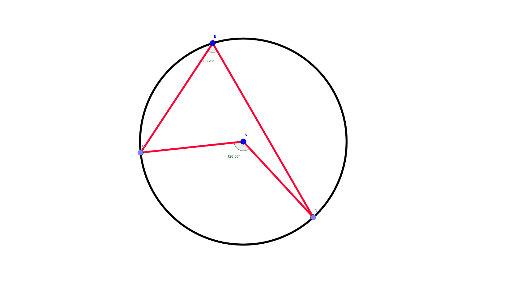 Circle Theorem: angle at the centre – GeoGebra