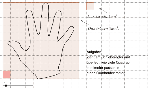 Zentimeter und Dezimeter – GeoGebra