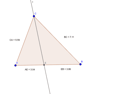 Interior Angle Bisector Theorem – GeoGebra