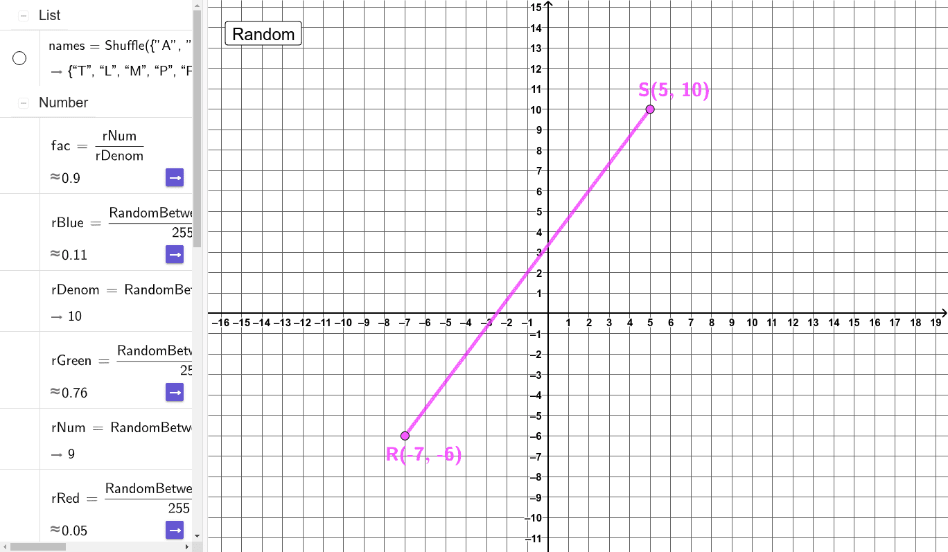 Fractional Distance Generator – GeoGebra