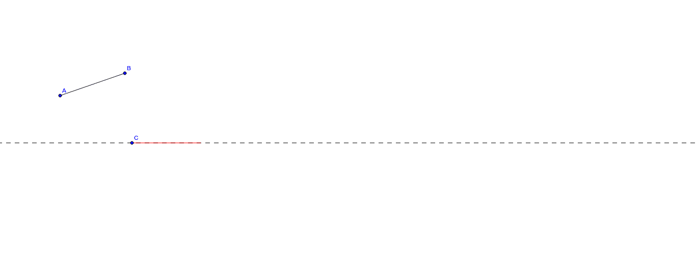 Copy a Line Segment – GeoGebra