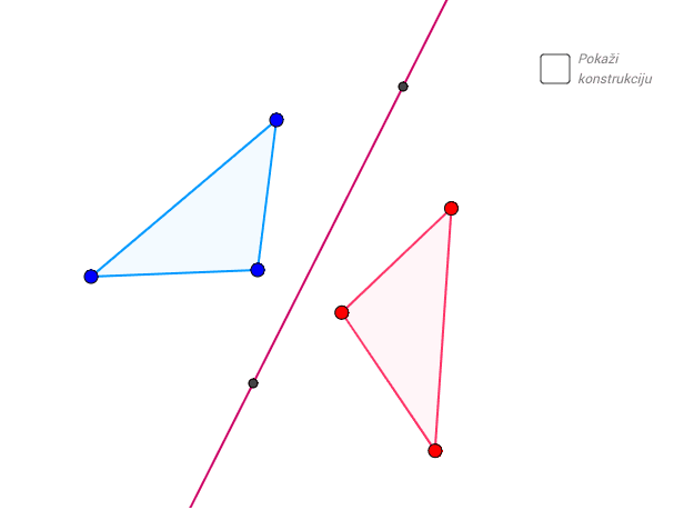 Osna simetrija - trokut – GeoGebra