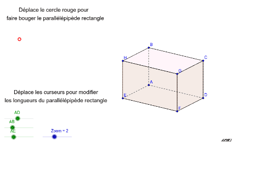 Parallélépipède rectangle – GeoGebra