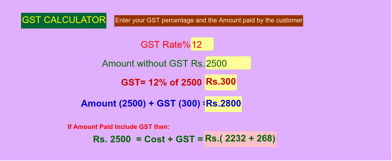GST CALCULATOR – GeoGebra