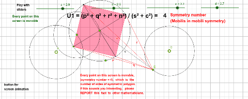 Mobilis in mobili symmetry – GeoGebra