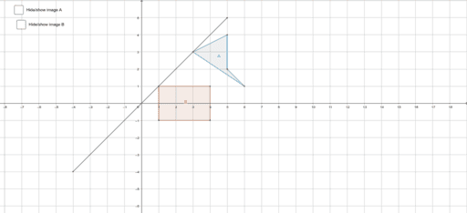Reflection on a grid – GeoGebra