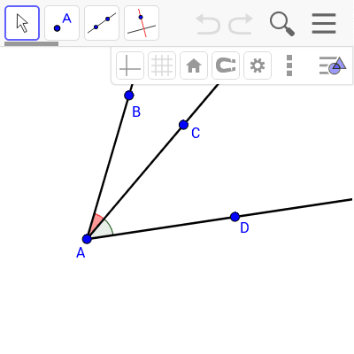 Ângulos adjacentes – GeoGebra