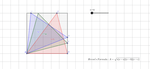 Triangle within a Square – GeoGebra