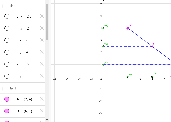 midpoint formula – GeoGebra