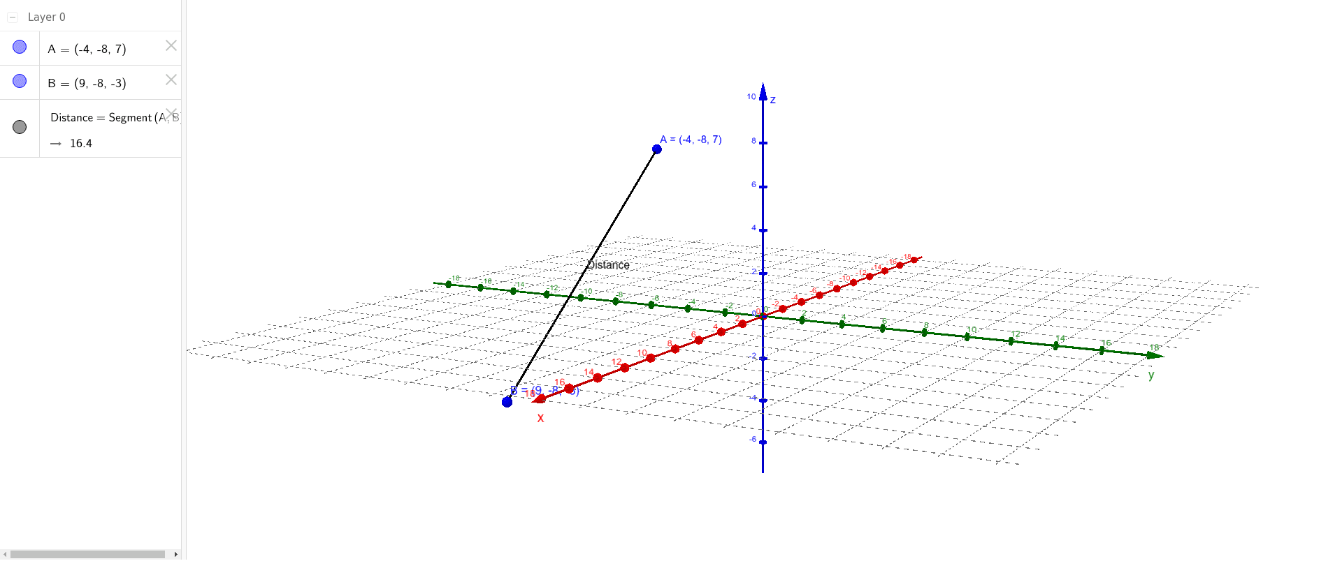 Distance Formula in 3-Space – GeoGebra