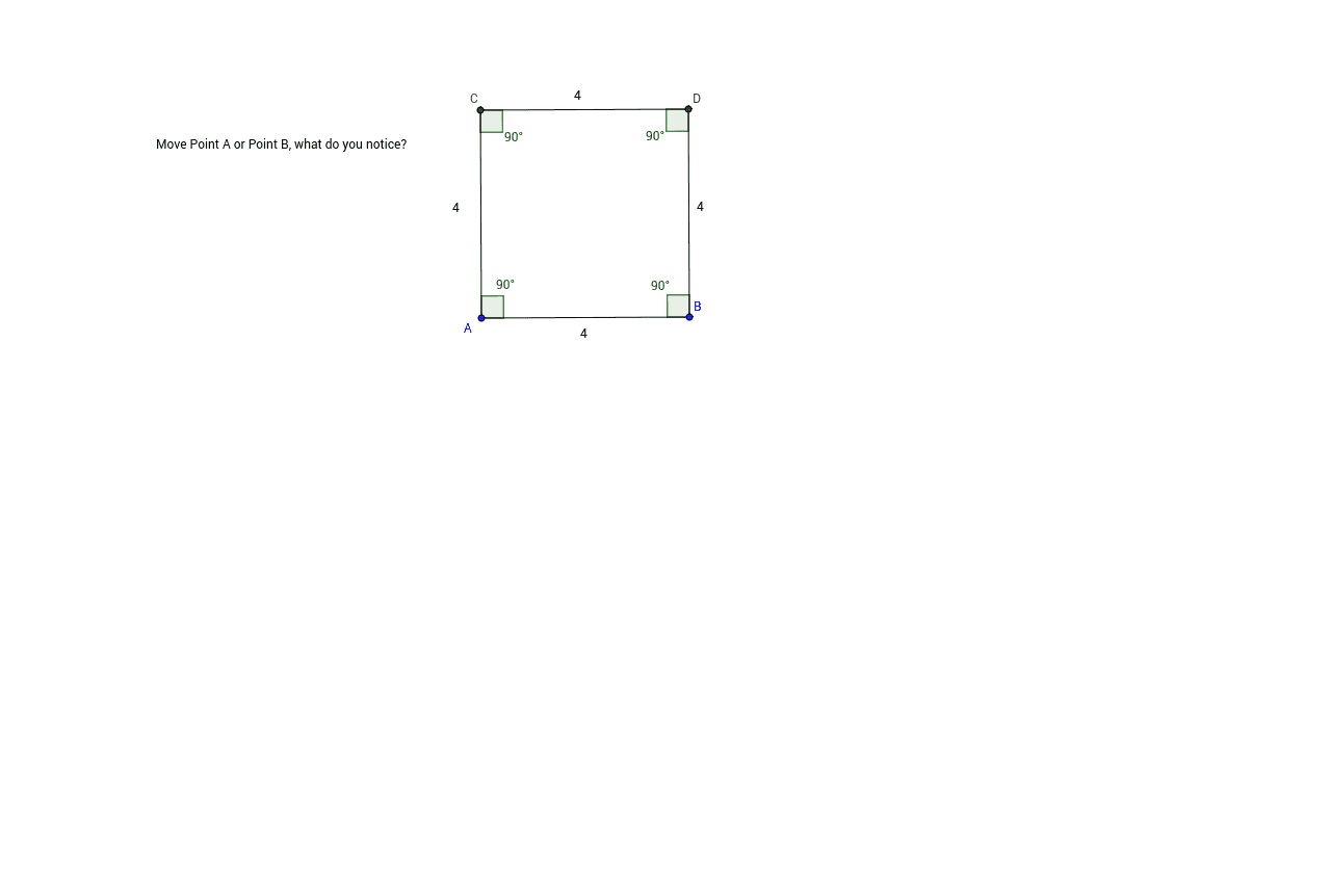 Explore the Properties of a Square – GeoGebra
